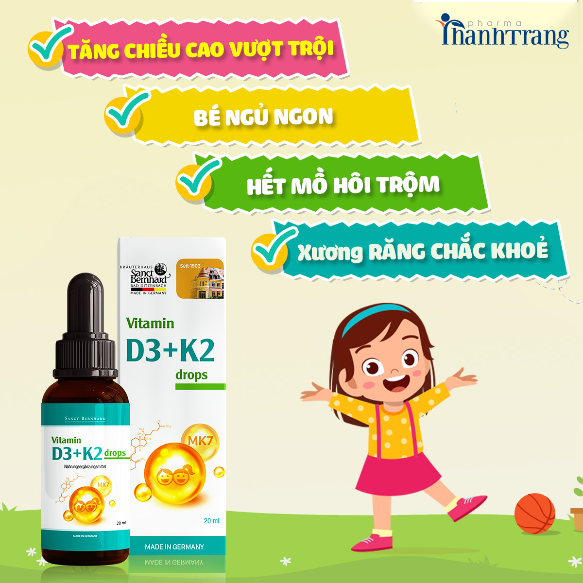 Những câu hỏi thường gặp khi mẹ bổ sung vitamin D3k2 cho con