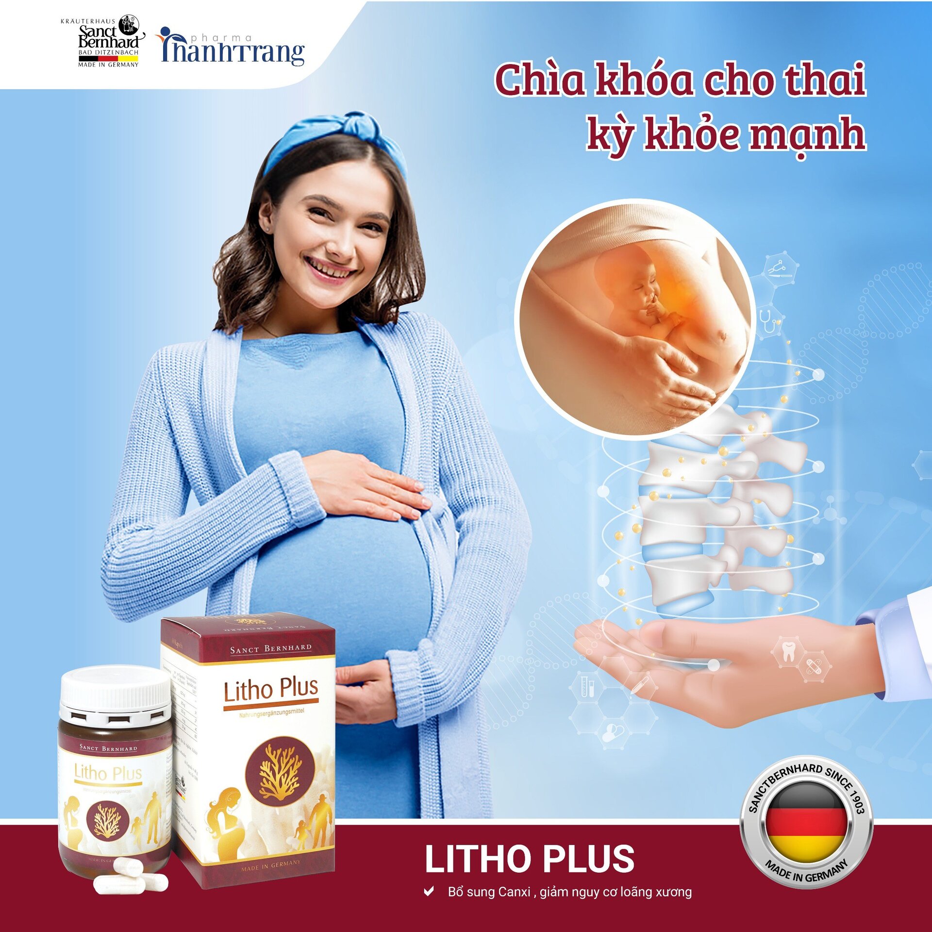 VIÊN UỐNG BỔ SUNG CANXI LITHO PLUS HỘP 30 VIÊN